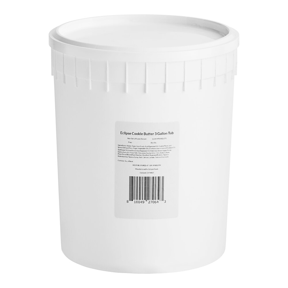 Eclipse Foods Vegan Cookie Butter Ice Cream 3 Gallon