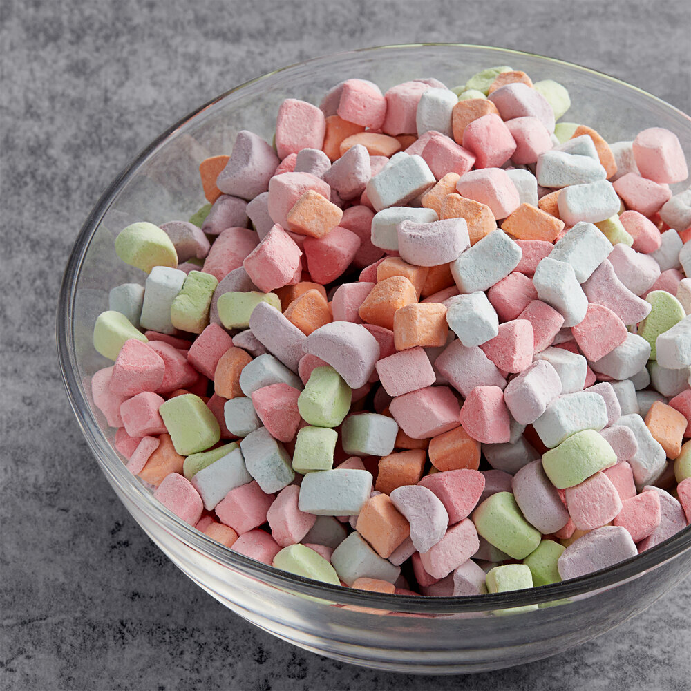 Mini Rainbow Vanilla Dehydrated Marshmallow Topping 8 lb.