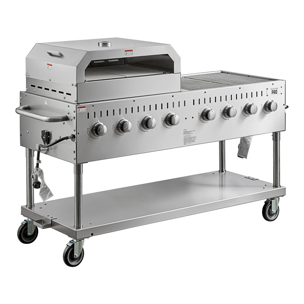 Backyard Pro LPG60 60" Stainless Steel Liquid Propane Outdoor Grill ...