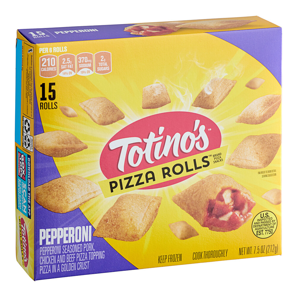 Bulk Totino's Pepperoni Pizza Rolls - 12/Case