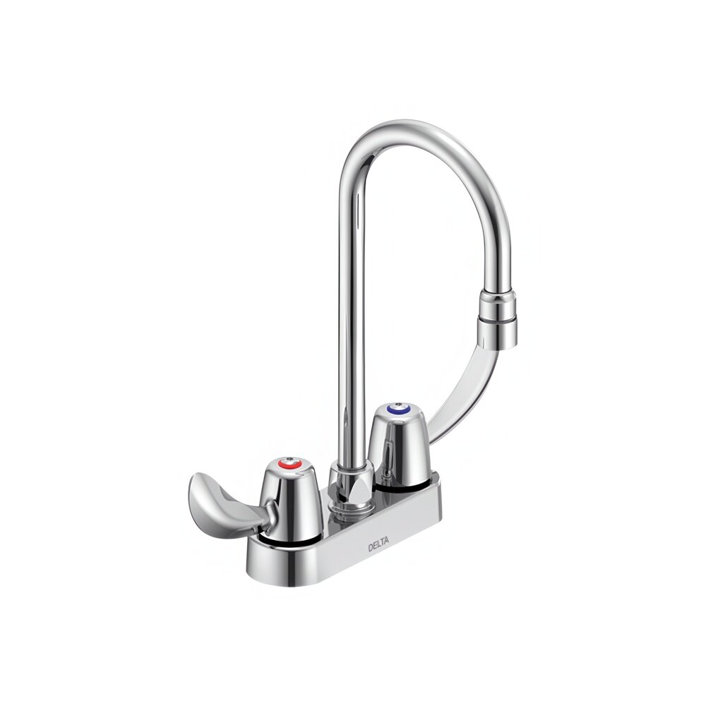 Delta Faucet 27C4842 Deck Mount Lavatory Faucet with 1.5 GPM Aerator ...