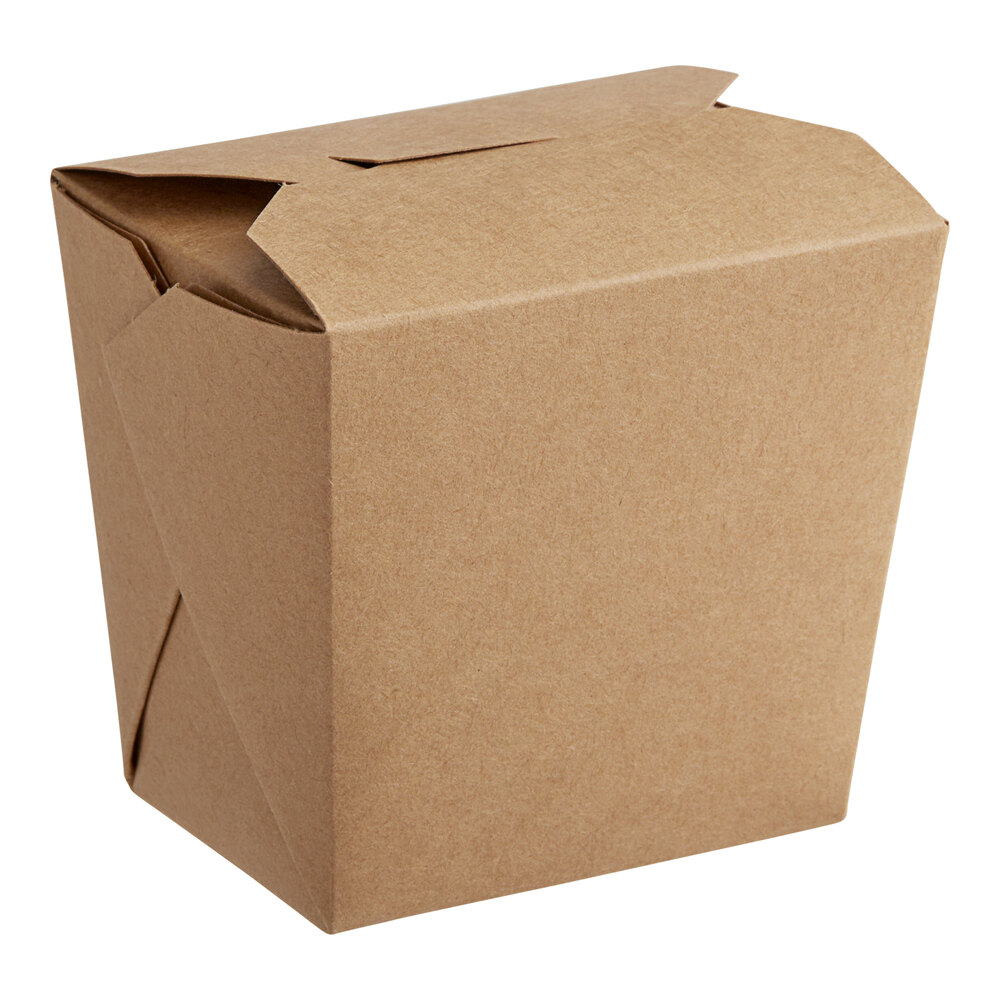 Emperor's Select 16 oz. Kraft Microwavable Paper Take-Out Container ...