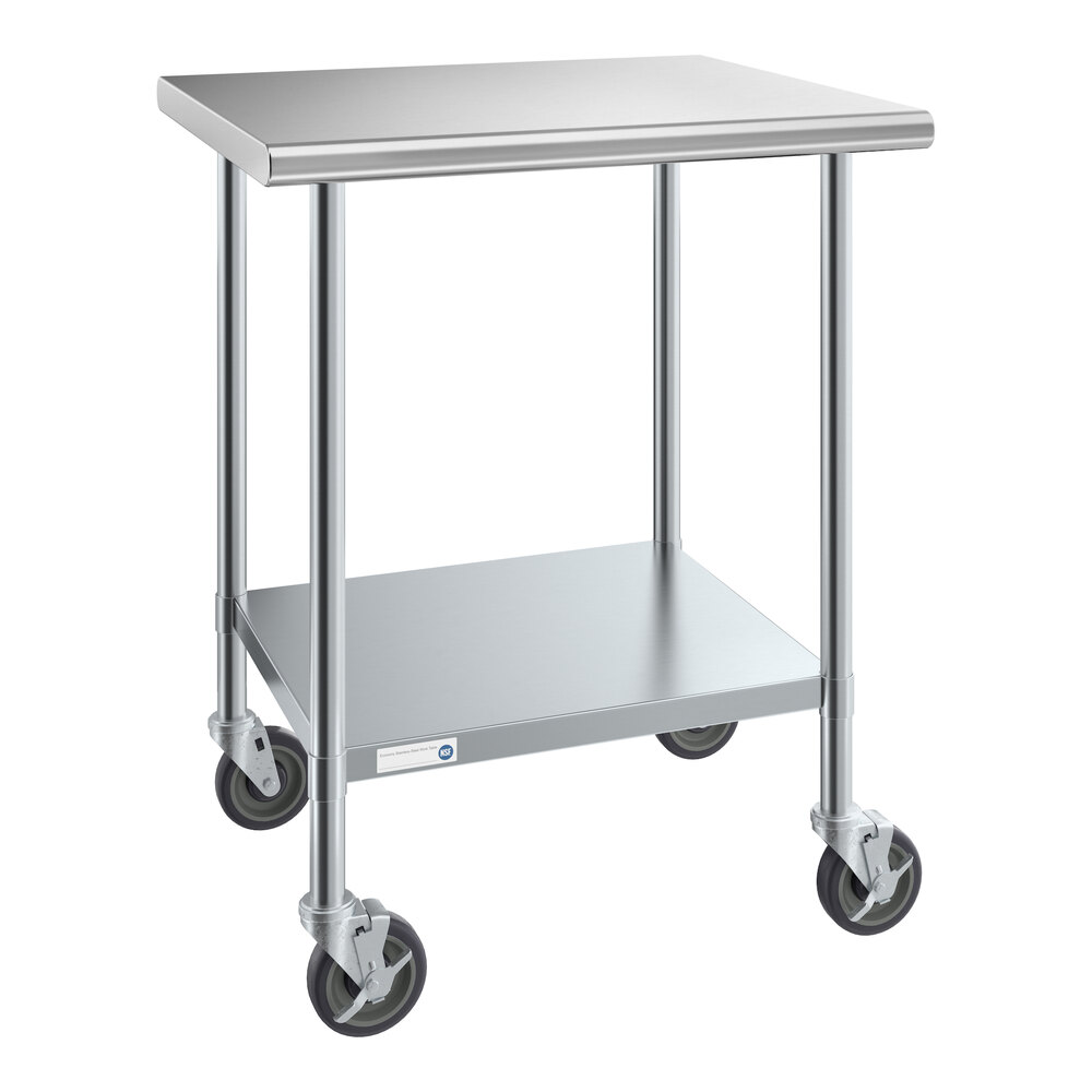 Steelton 30" x 30" 18 Gauge 430 Stainless Steel Work Table with ...