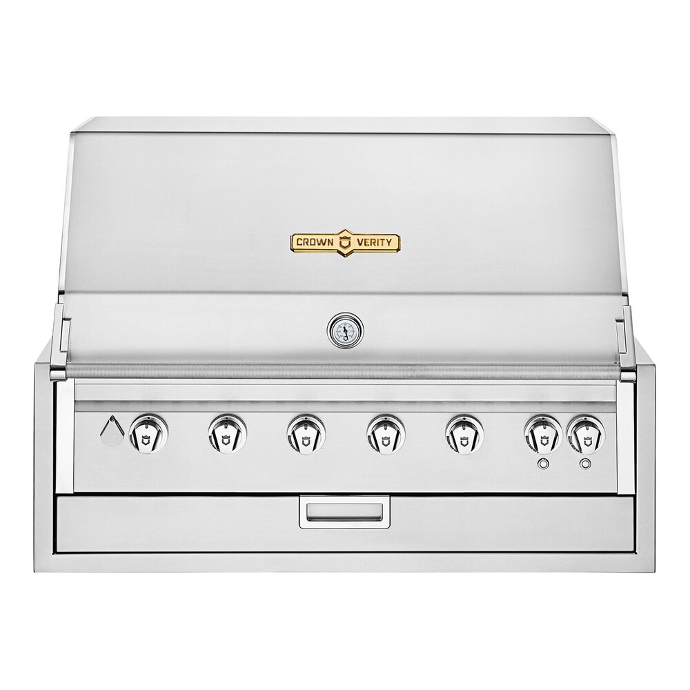 Crown Verity IBI42NG-LT Infinite Series 42" Natural Gas Built-In Grill ...