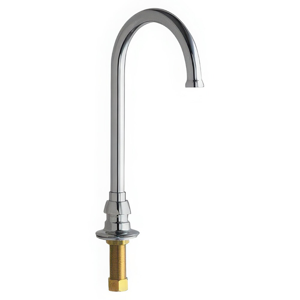 Chicago Faucets 626-ABCP Deck-Mounted 5 1/4" Rigid / Swing Gooseneck ...
