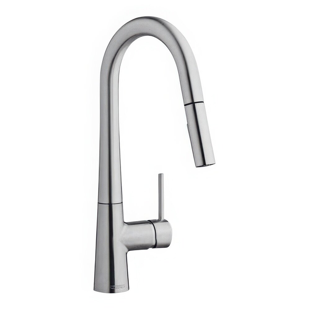 Chicago Faucets 434-ABBN Deck-Mounted Single-Hole Kitchen Faucet with ...