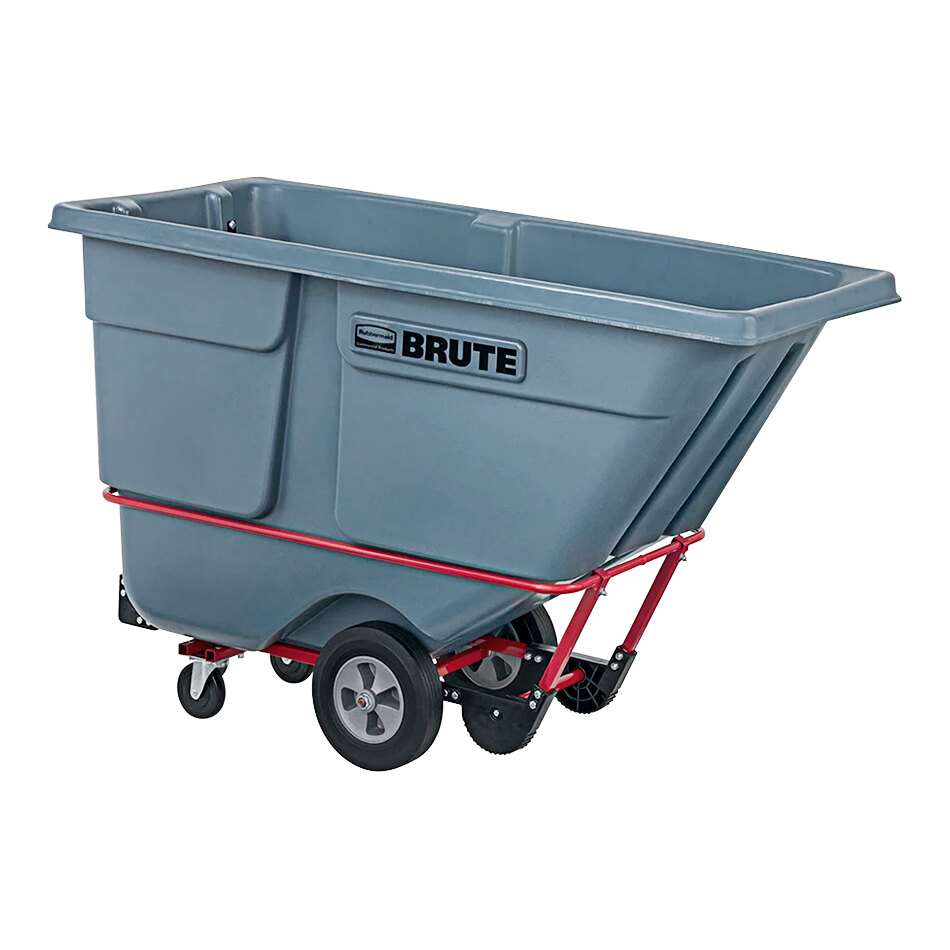 Rubbermaid® 2192462 BRUTE Gray 1.0 Cubic Yard Standard-Duty Tilt Truck ...