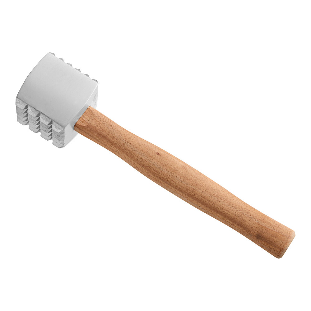 Vollrath 13" Aluminum Meat Tenderizer with Wood Handle 47712