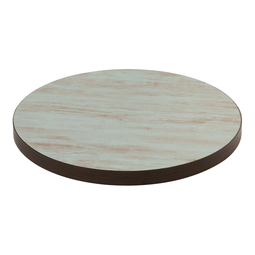 American Tables & Seating 30" Round Double-Sided Laminate Indoor Table ...