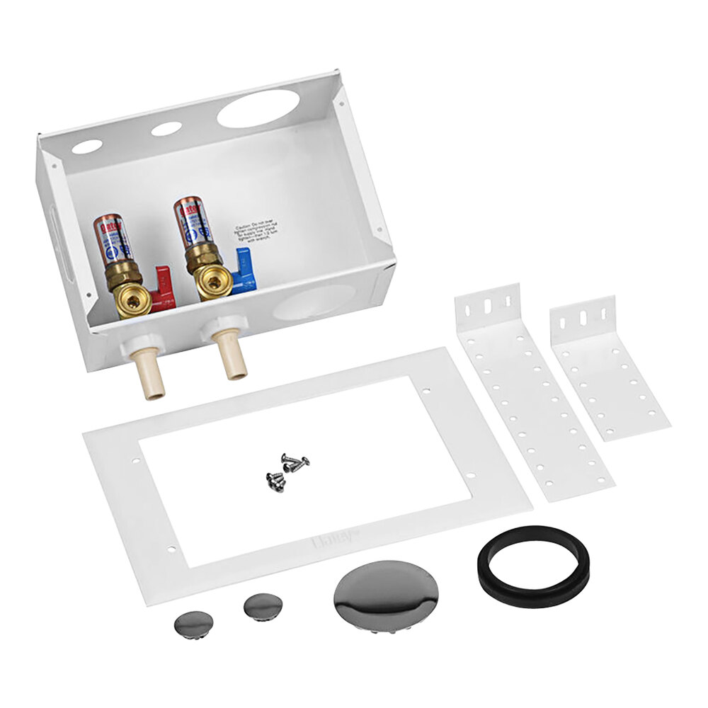 Oatey 38996 Quarter-Turn CPVC Metal Washing Machine Outlet Box with ...