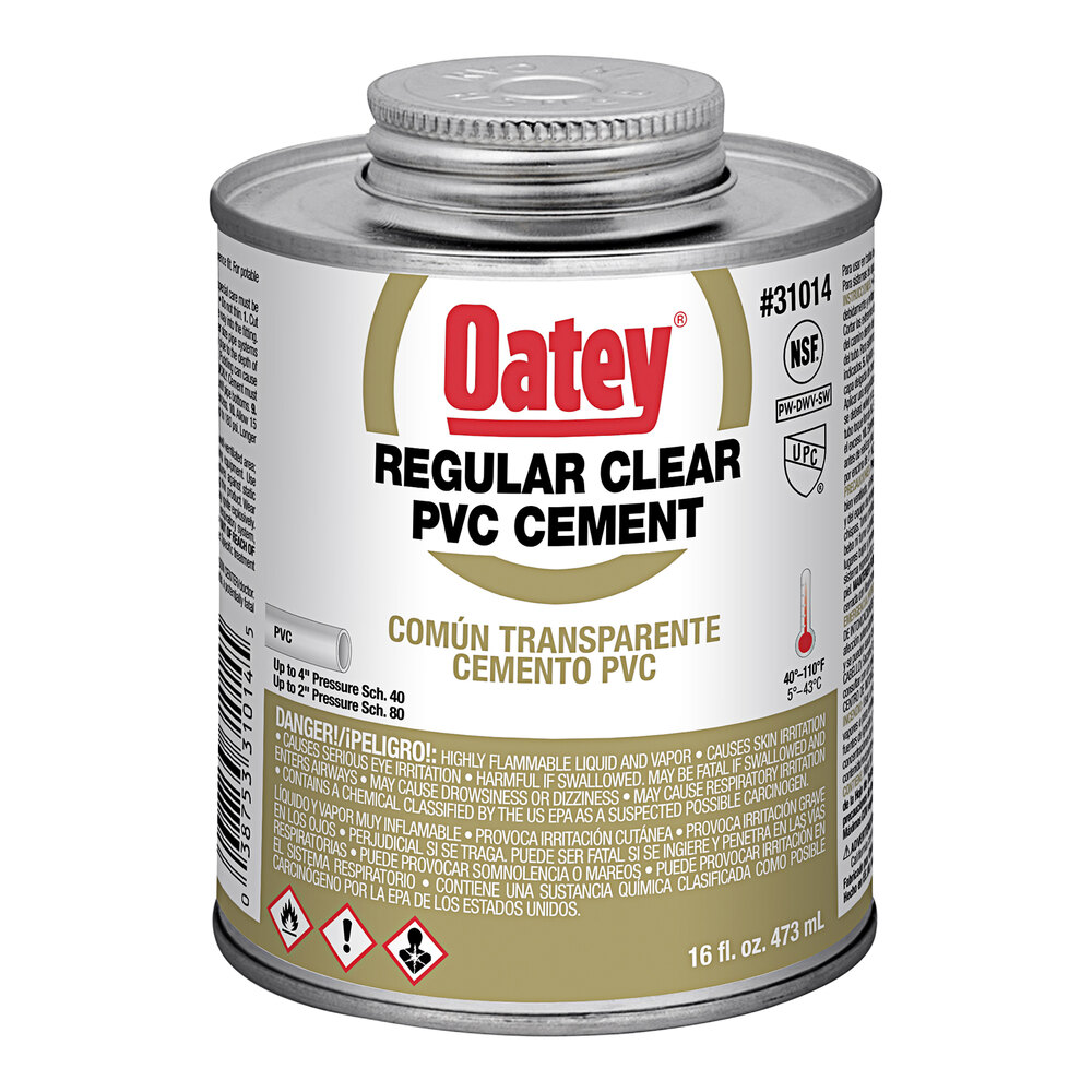 Oatey 31014 16 oz. PVC Regular Clear Cement