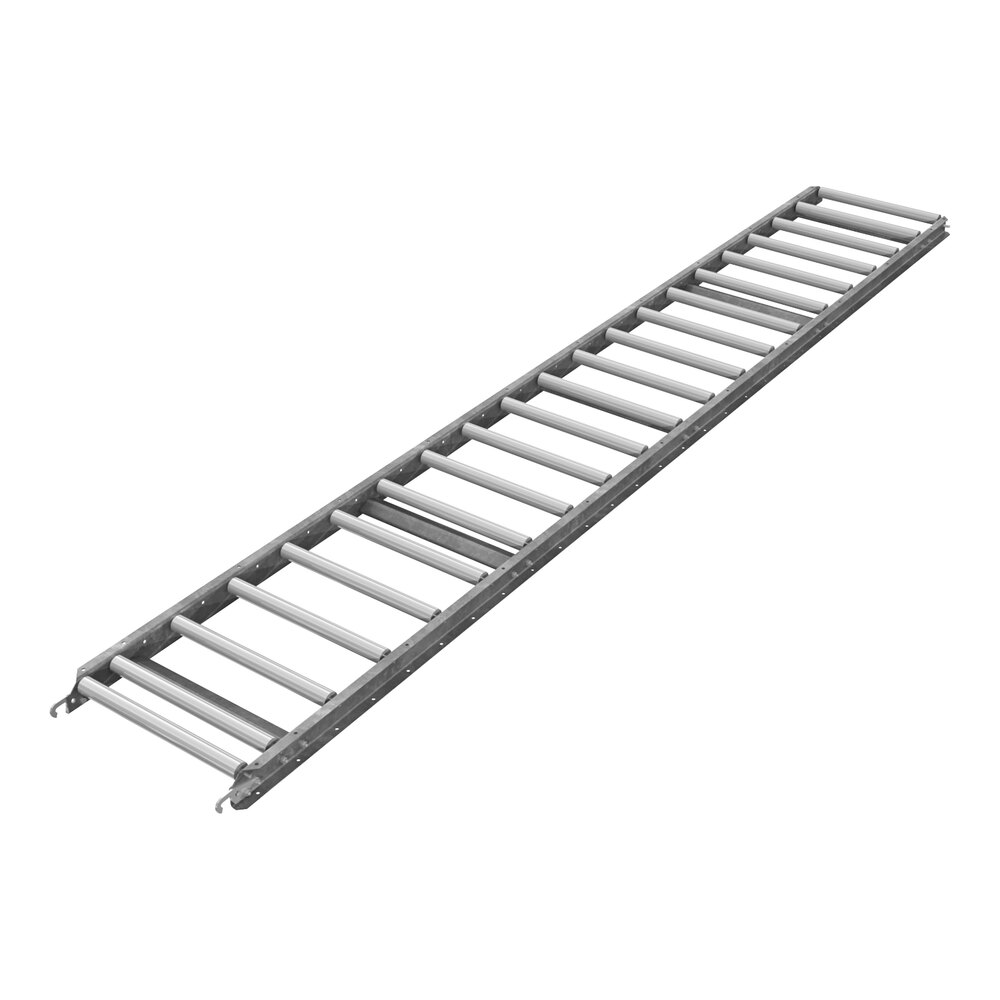 Omni Metalcraft Corp. 16" x 10' Gravity Conveyor with 1 3/8" Galvanized ...