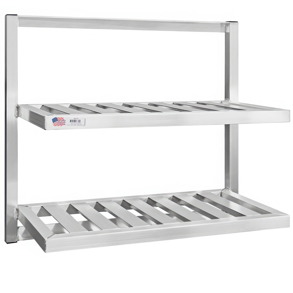 New Age 98301 16" x 36" Aluminum Bus Tub Wall Shelf