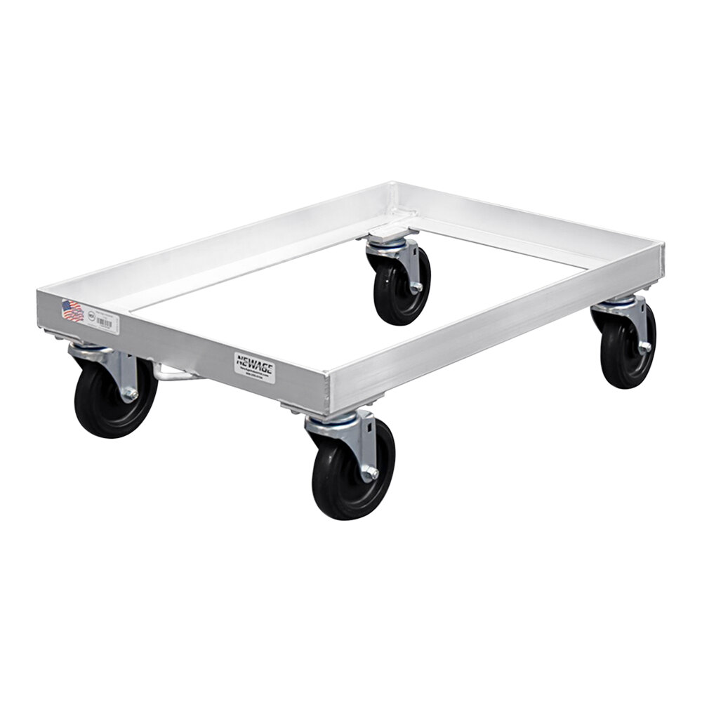 New Age 27" x 18 7/8" x 7" Aluminum Bun Pan Dolly 1192