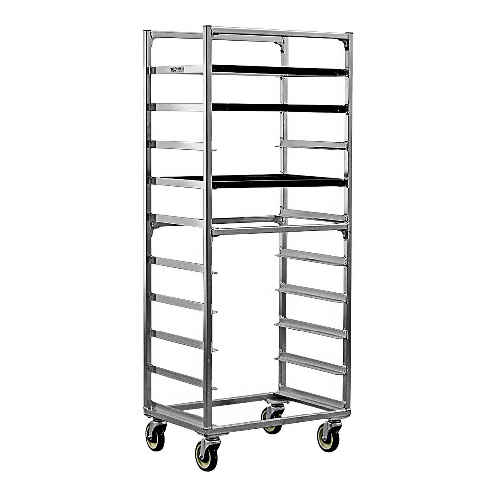 New Age 10 Pan Side Load Heavy-Duty Aluminum Bun / Sheet Pan Rack 1334S