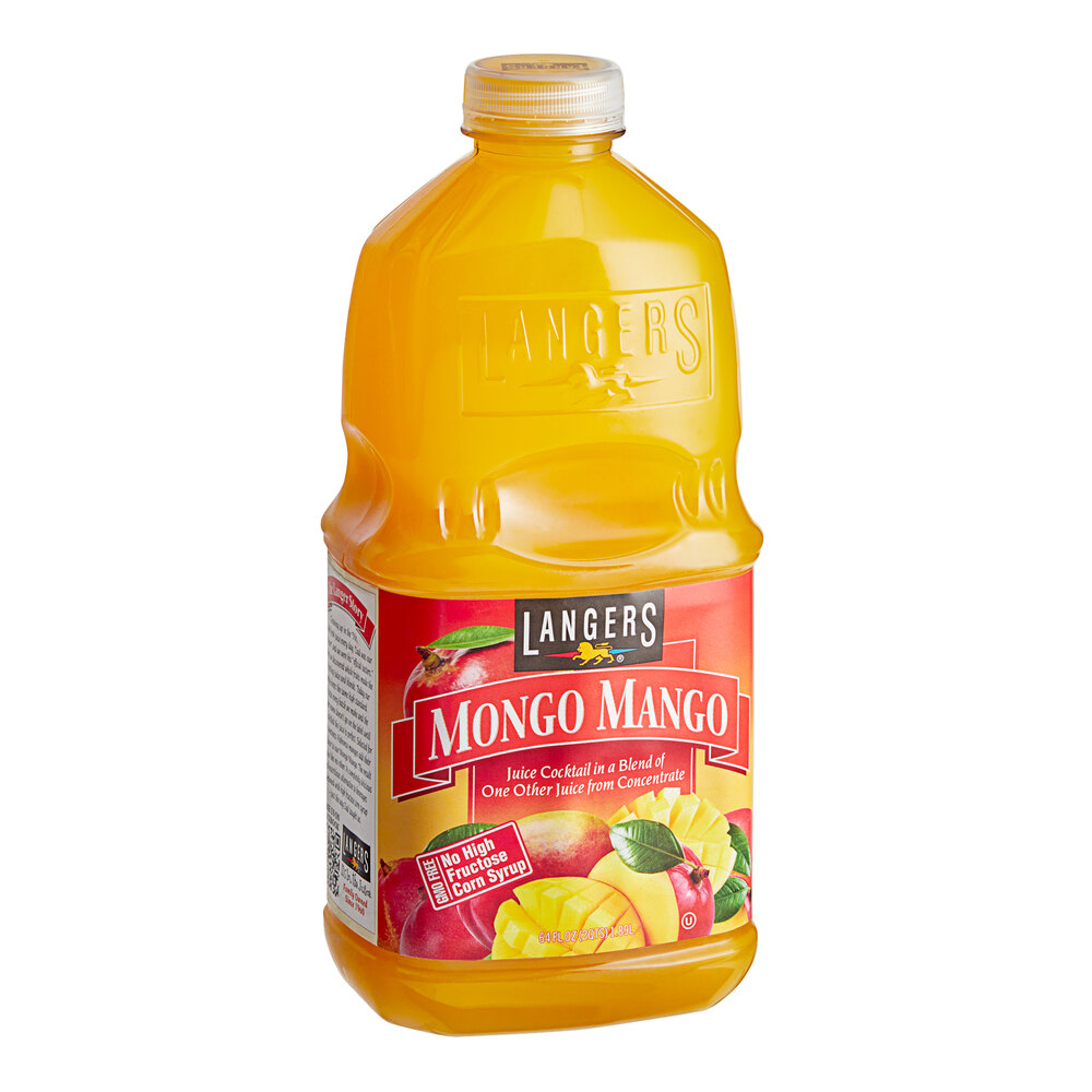 Langers Mango Mongo Juice 64 fl. oz. - 8/Case