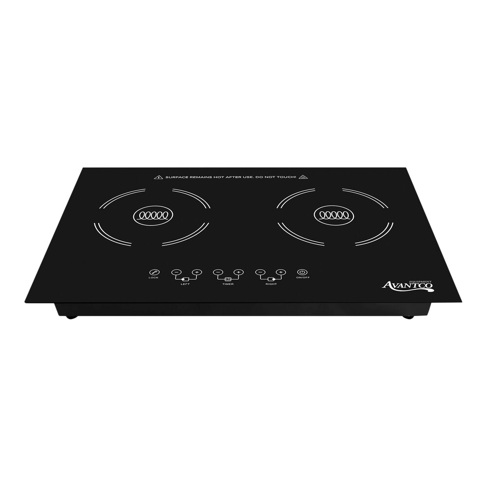 Avantco ID18SBSA Side-by-Side Drop-In / Countertop Double Induction ...