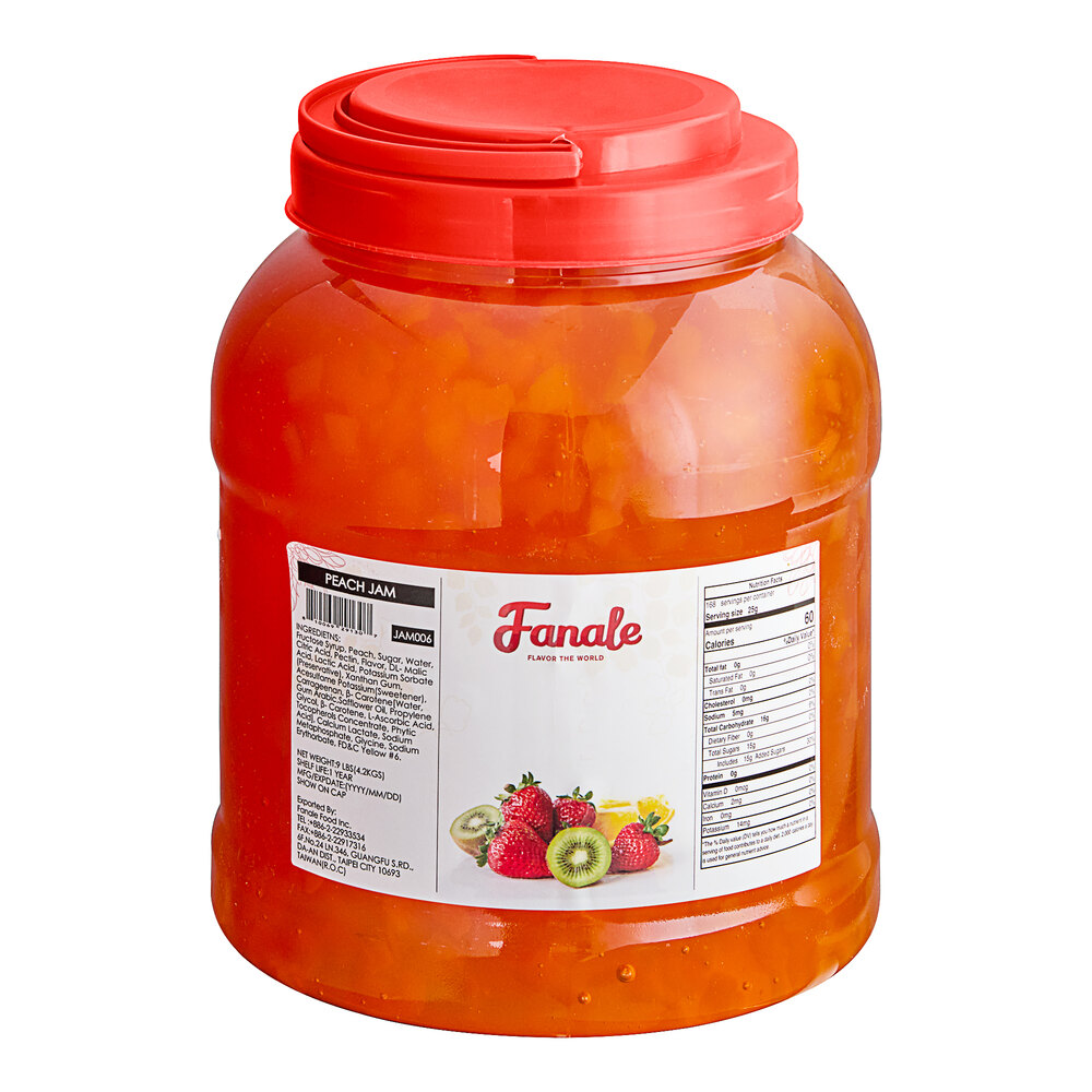 Fanale Peach Fruit Jam / Smoothie Paste 9.24 lb. - 4/Case
