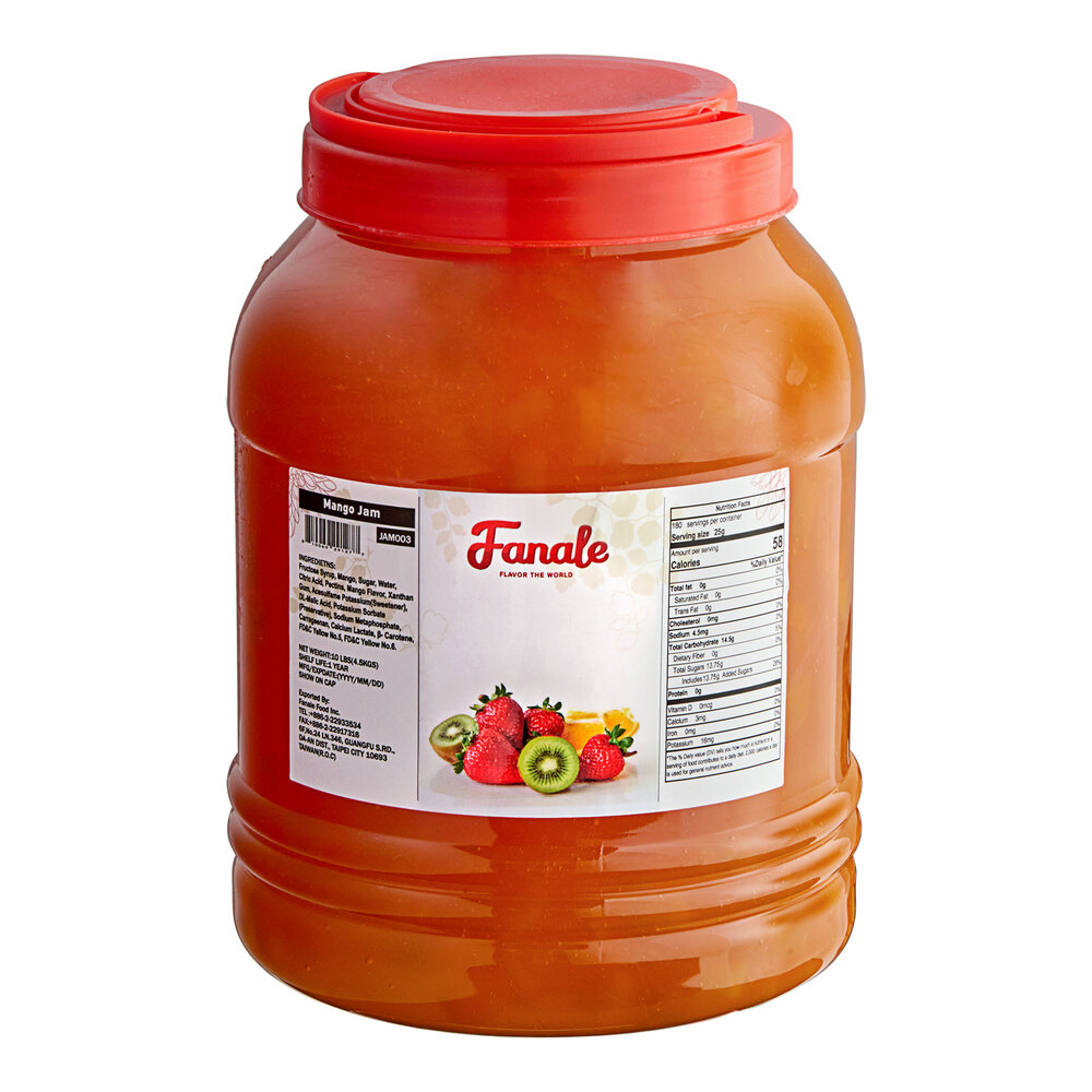 Fanale Mango Fruit Jam / Smoothie Paste 10 lb. - 4/Case