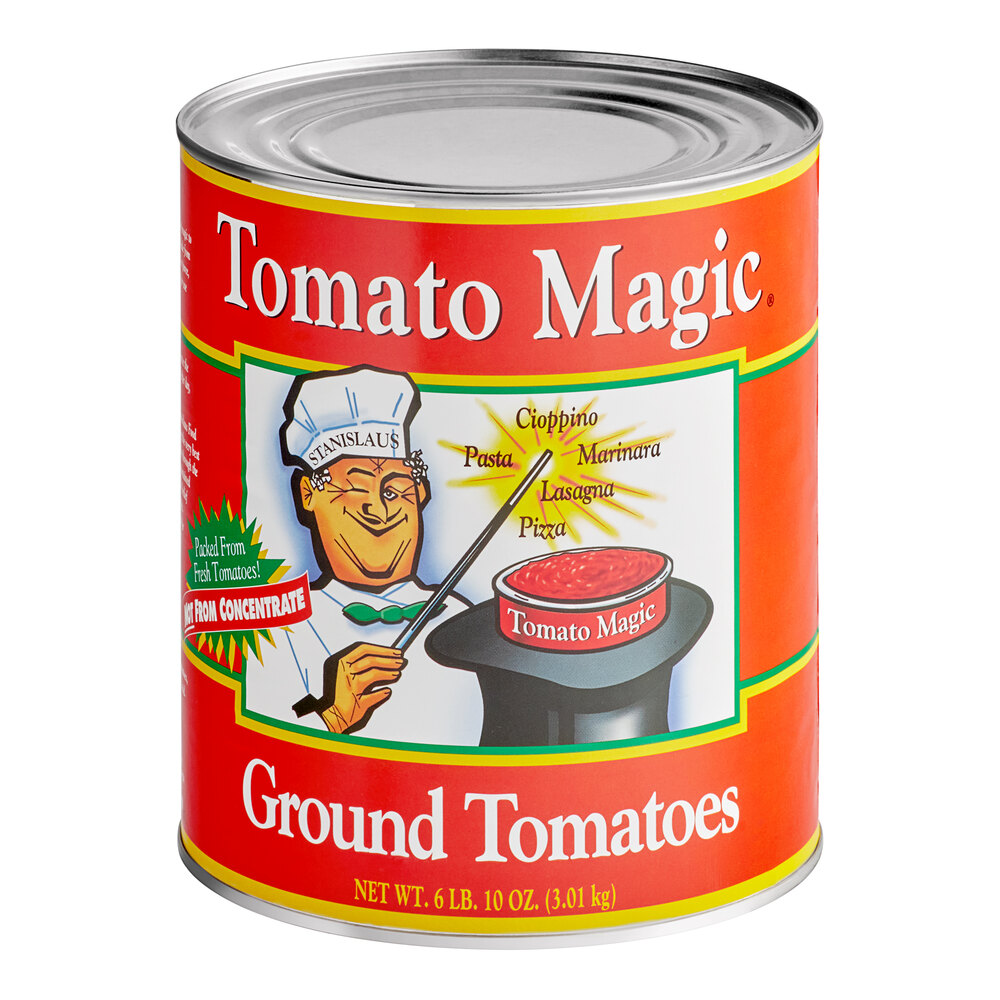 Stanislaus Tomato Magic Ground Peeled Tomatoes #10 Can - 6/Case