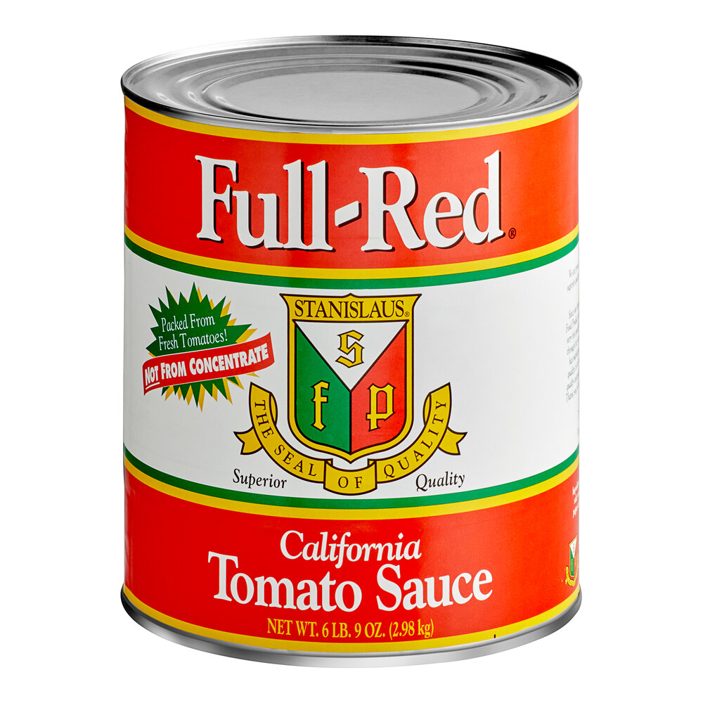 Stanislaus Full-Red California Tomato Sauce #10 Can - 6/Case