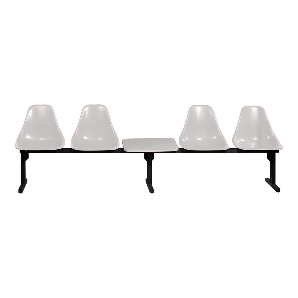 Sol-O-Matic Four-Person Platinum Modular Seating Unit with Table