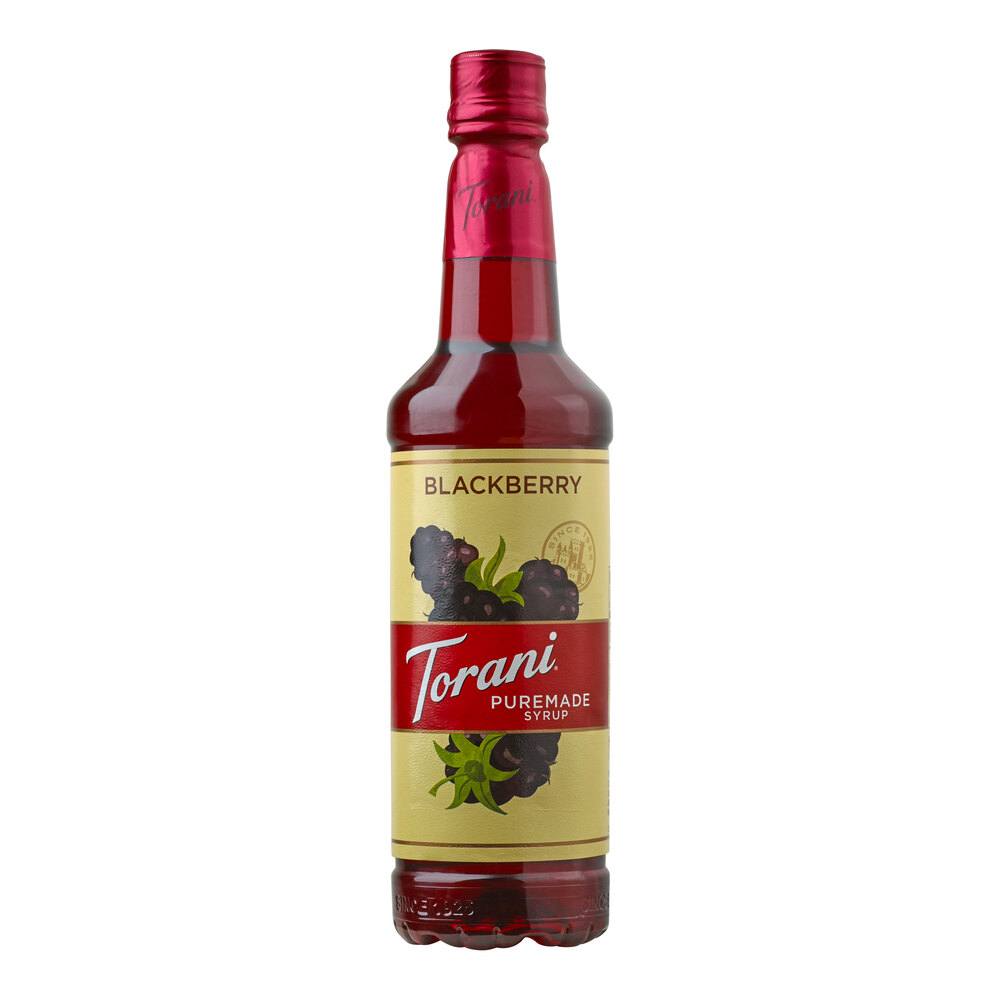 Torani Puremade Blackberry Flavoring Syrup 750 mL Plastic Bottle
