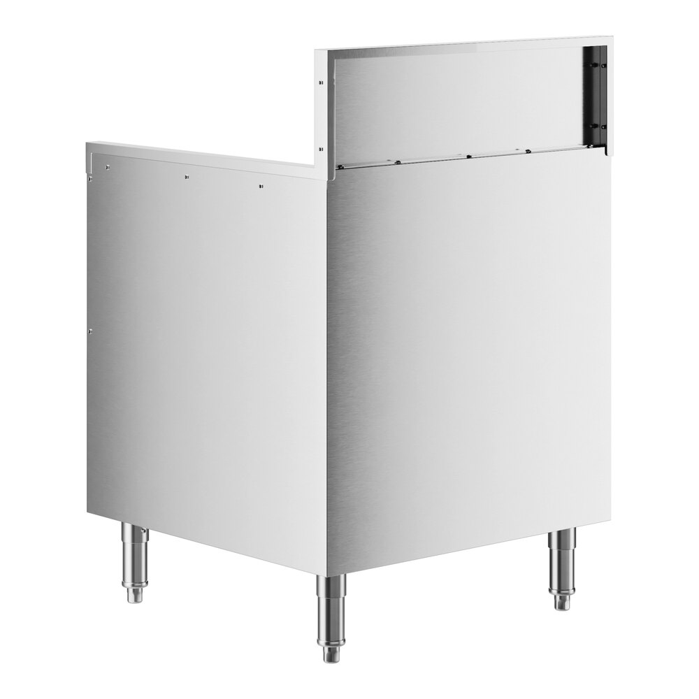 PRGR-2424-OT 24" x 24" Stainless Steel Open Top Glass Rack Storage Unit ...