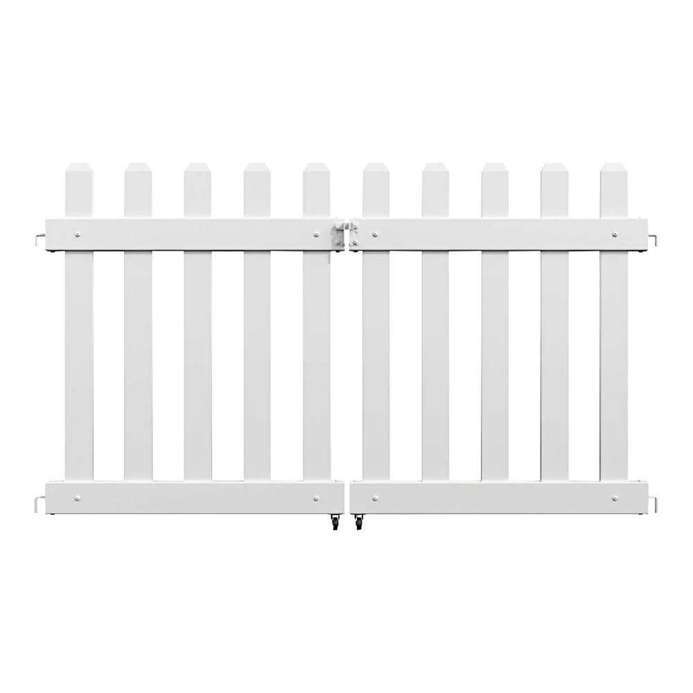 Mod-Fence Mod-Picket 6' White Picket Center Gate Panel