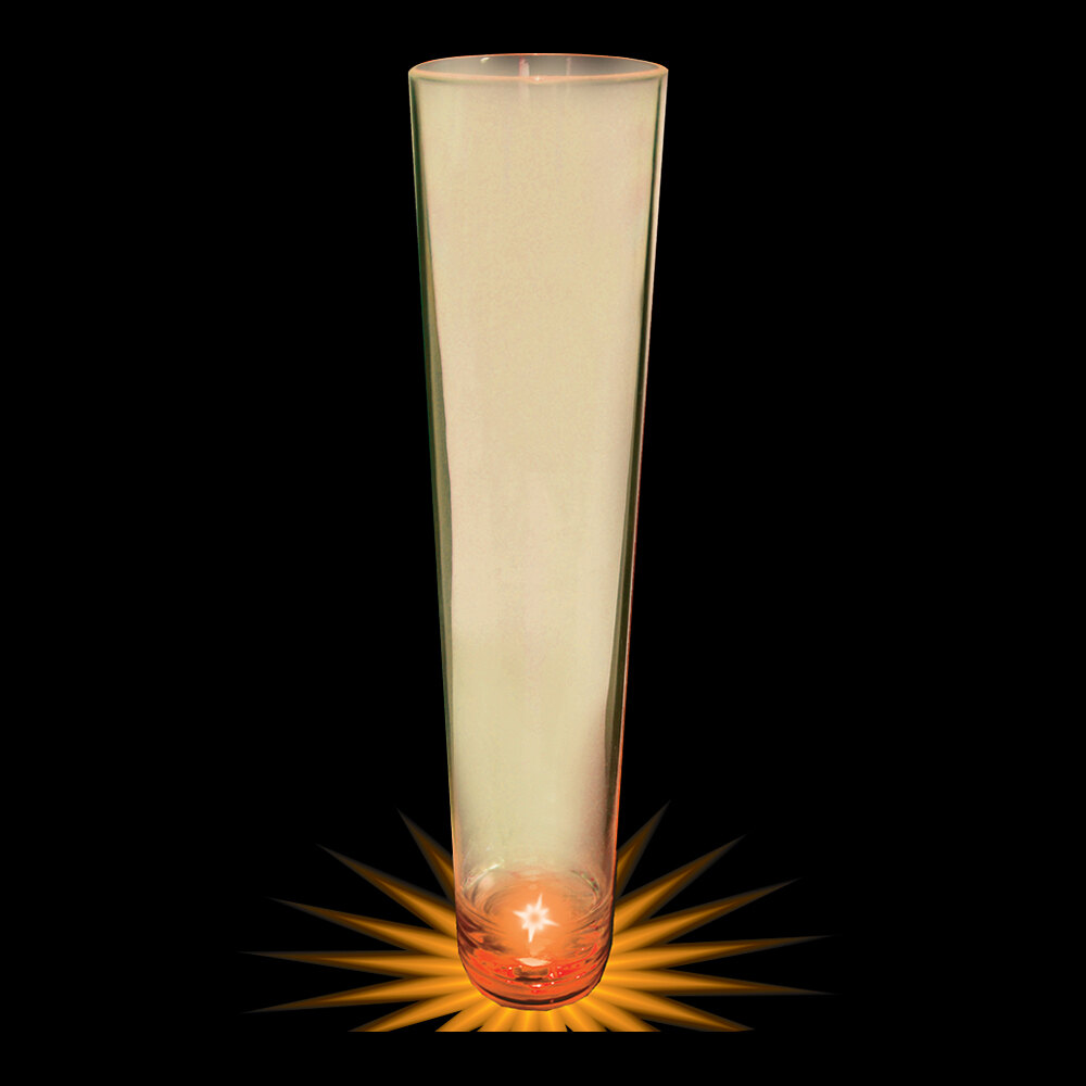 7 oz. Customizable Plastic Champagne Shooter with Orange LED Light - 48 ...