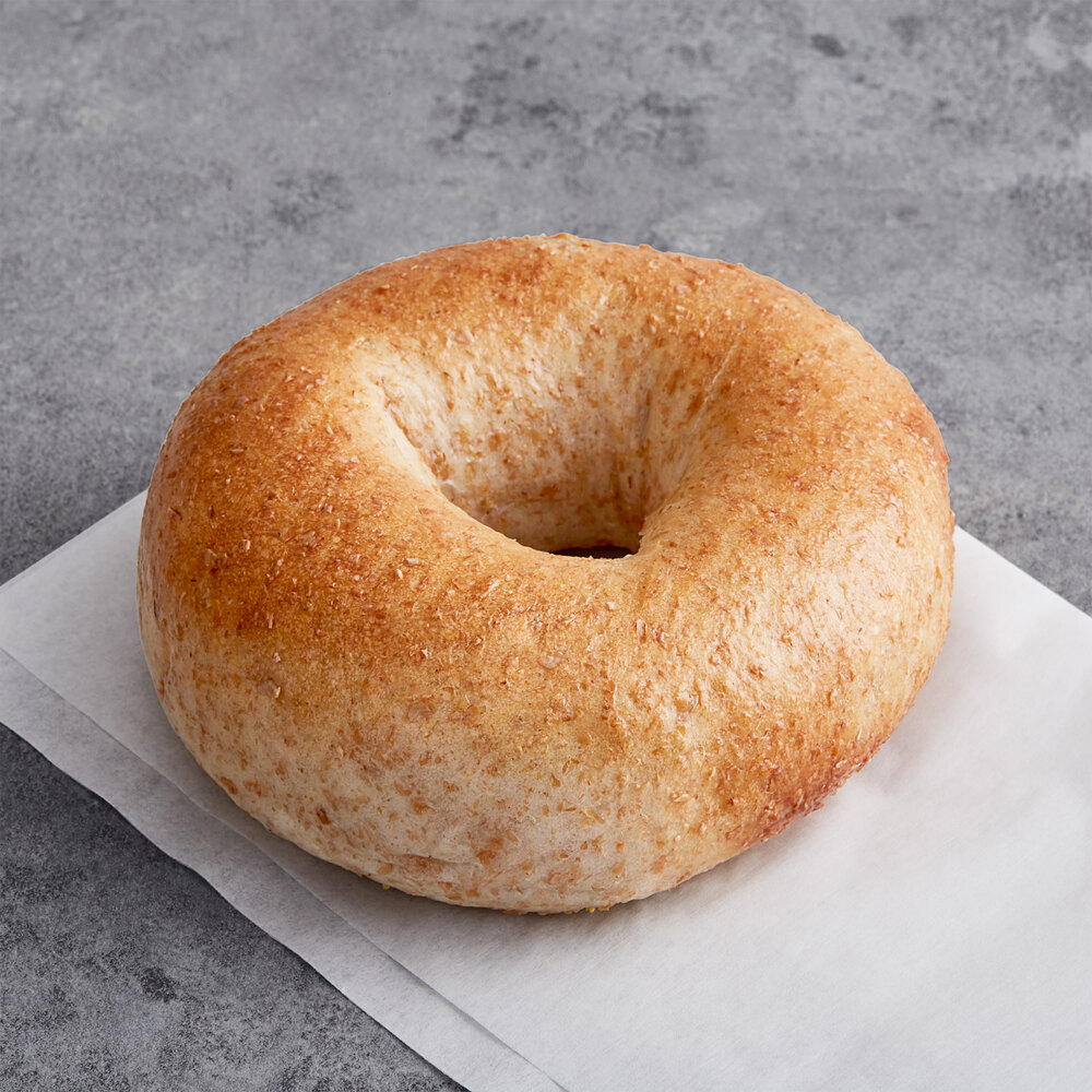 Original Bagel Frozen New York Style Honey Wheat Bagel 4.5 oz. - 75/Case