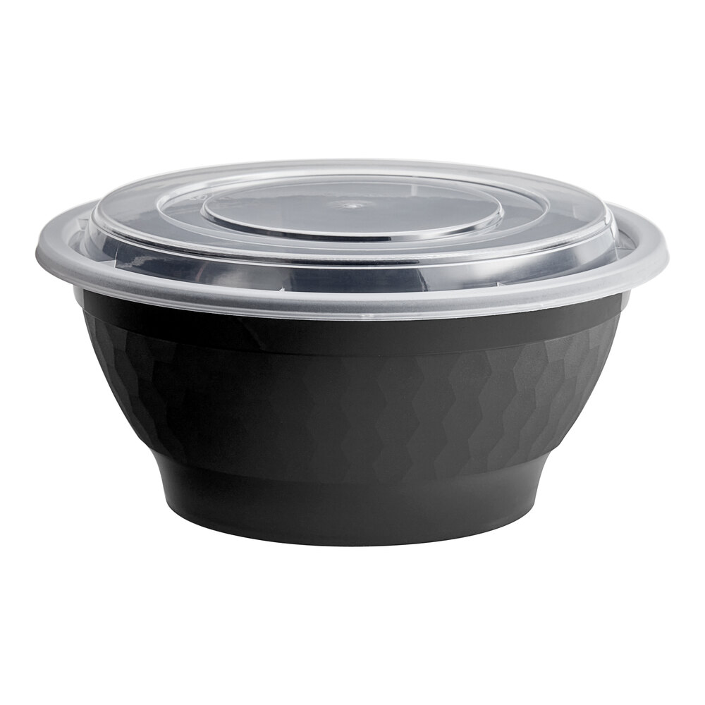 Choice Plastic Microwavable Ramen Bowl with Lid