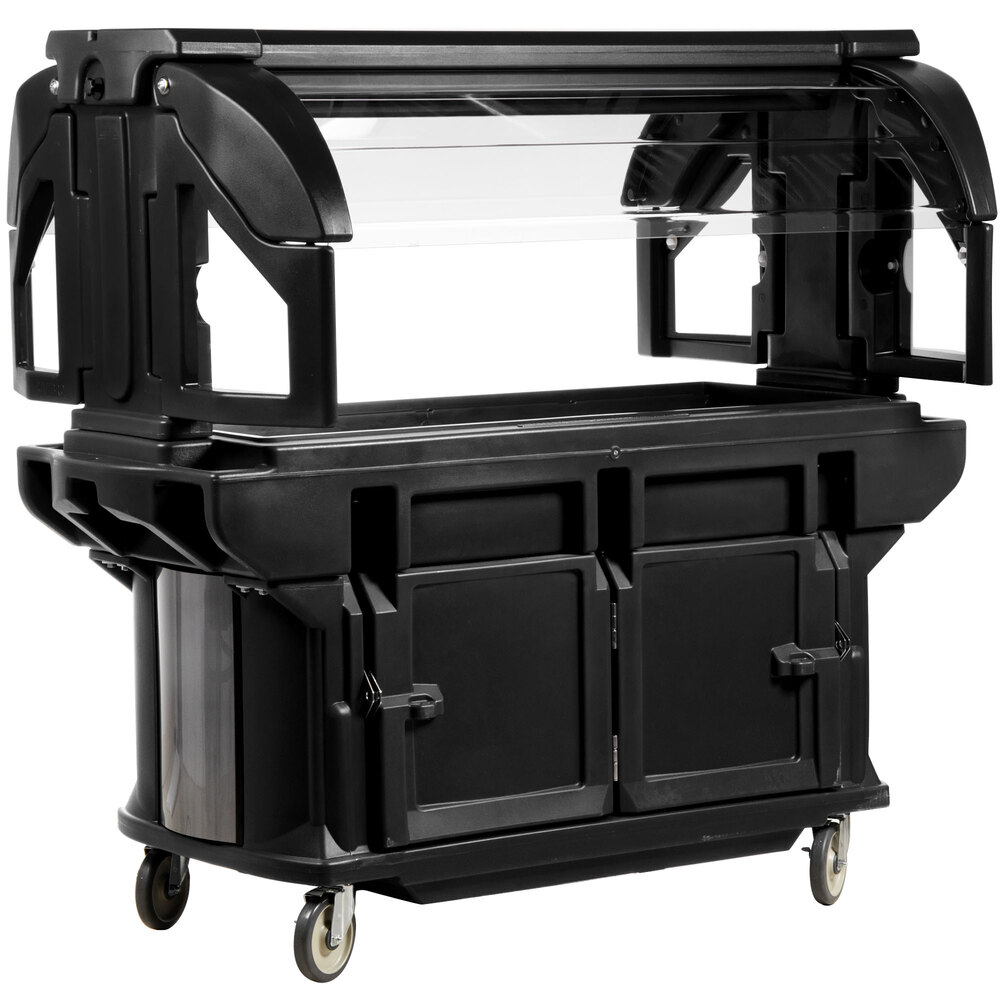 Cambro VBRU5110 Black 5' Versa Ultra Food / Salad Bar with Storage and ...