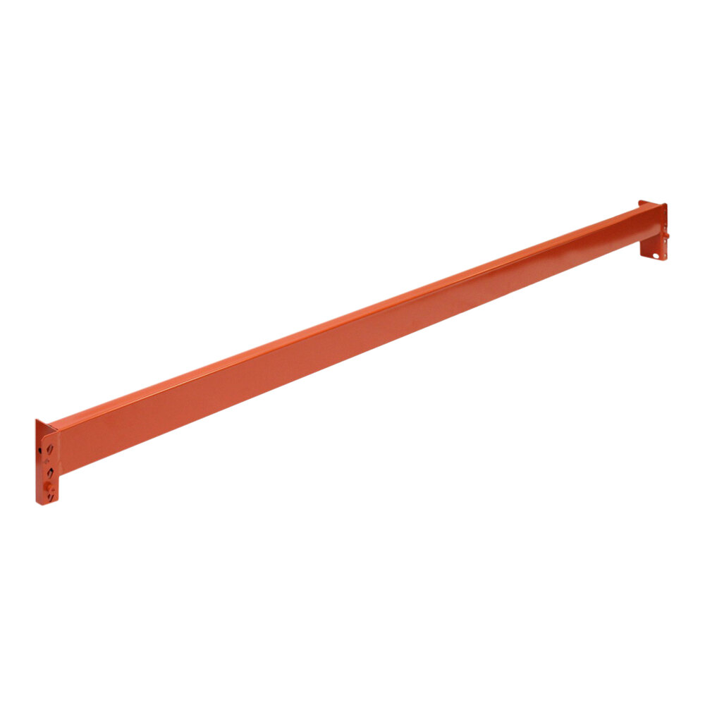 Interlake Mecalux 96" Orange Heavy-Duty Non-Slotted Pallet Rack Beam ...