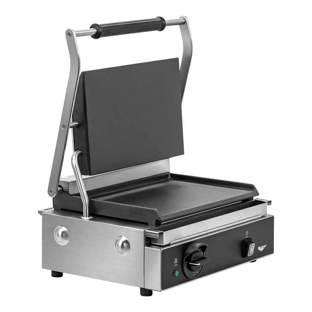 Vollrath PSG4-SF120 Single Cast Iron Panini Grill with Smooth Plates ...