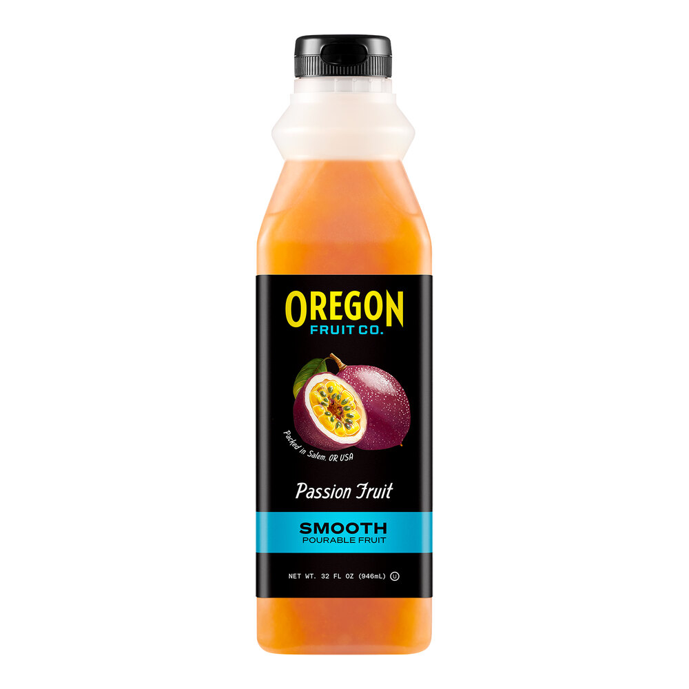 Oregon Passion Fruit Smooth Pourable Fruit 32 fl. oz. - 6/Case