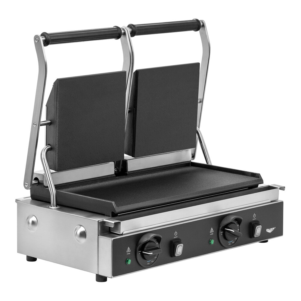 Vollrath PSG4-DF208240 Double Cast Iron Panini Grill with Smooth Plates ...