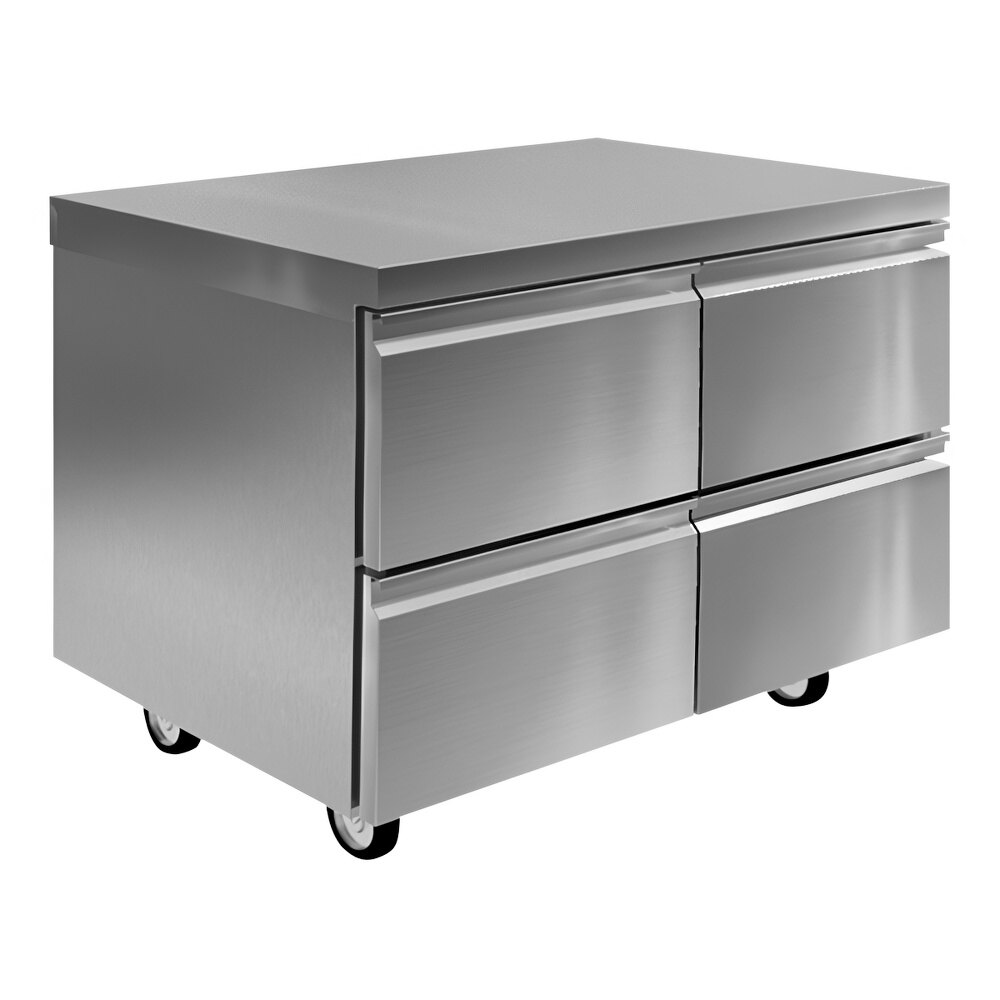 Delfield D4448NP 48 1/8" Flat Top Undercounter Refrigerator with 4 Drawers