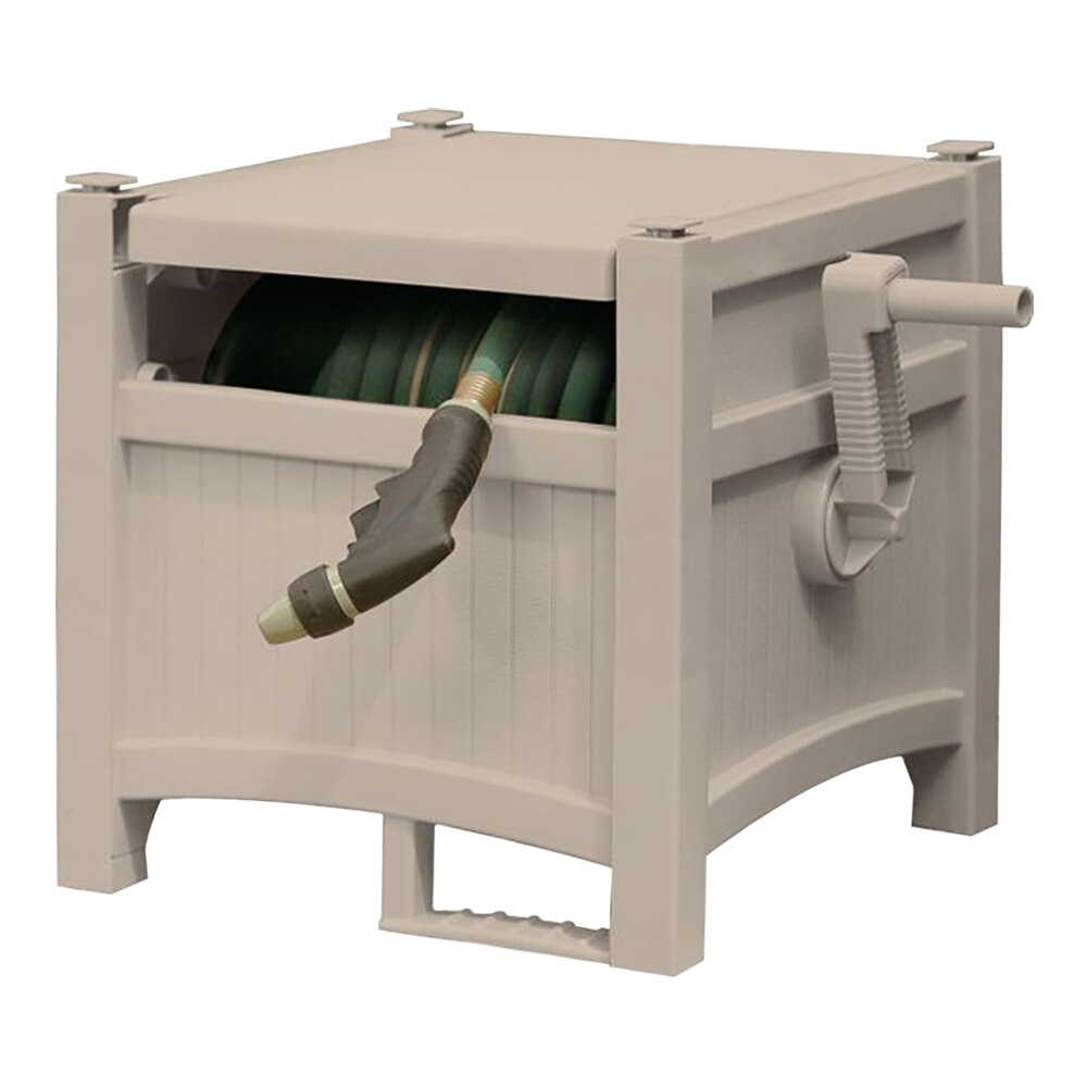 Suncast 100' Light Taupe Hose Storage Hideaway PHH100