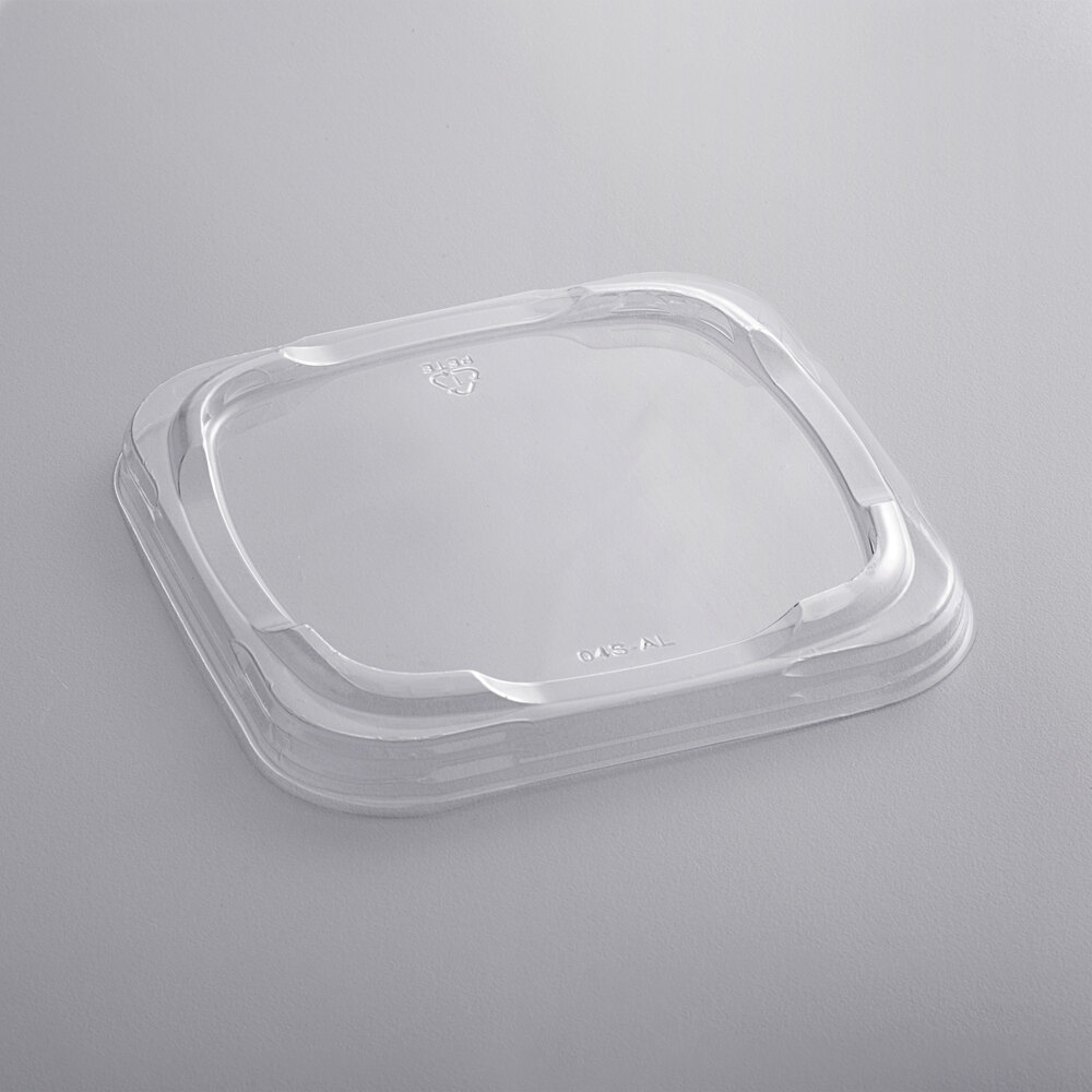 Pactiv Square Recessed PET Deli Lid for Automated Production Lines ...