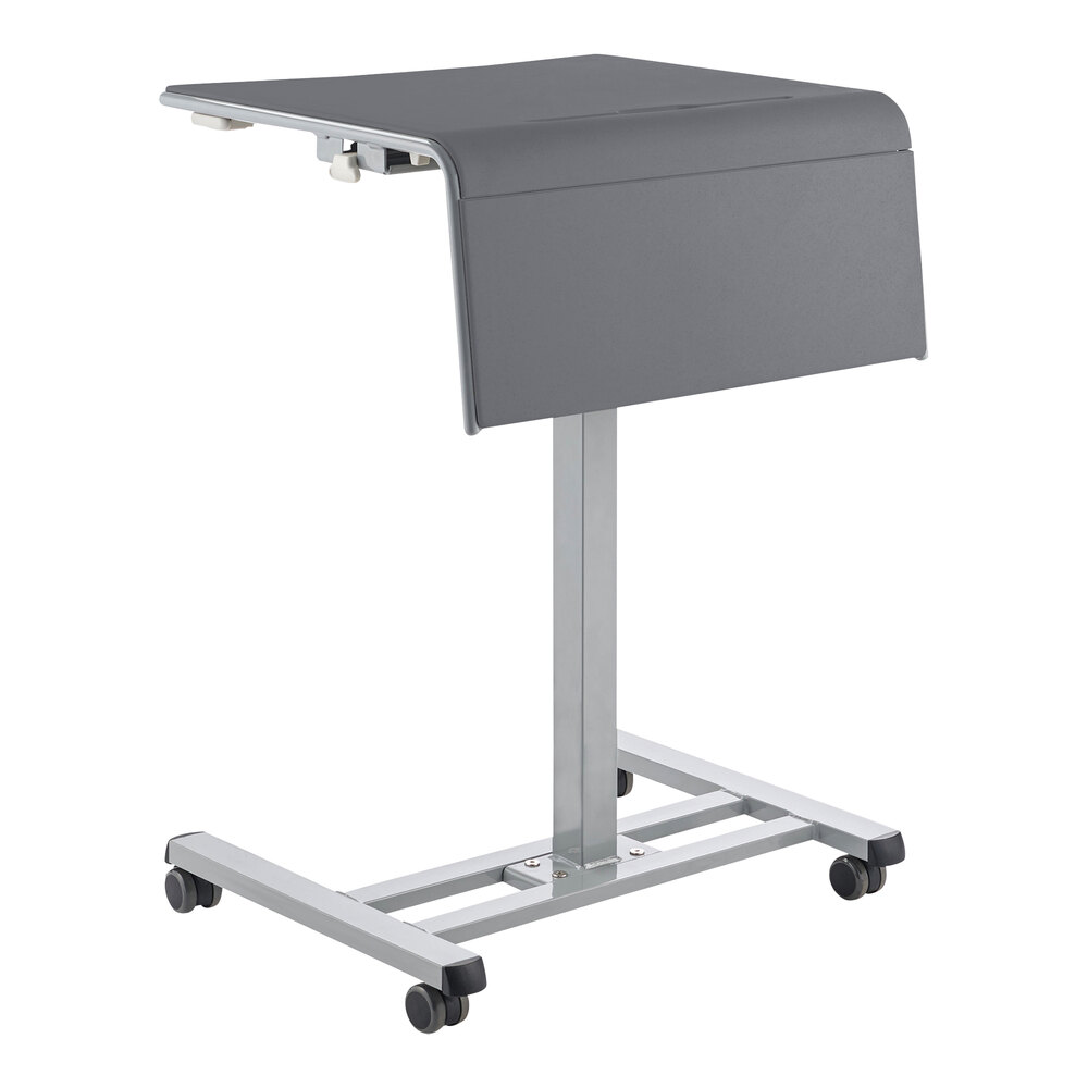National Public Seating Height-Adjustable Mobile Sit / Stand Desk