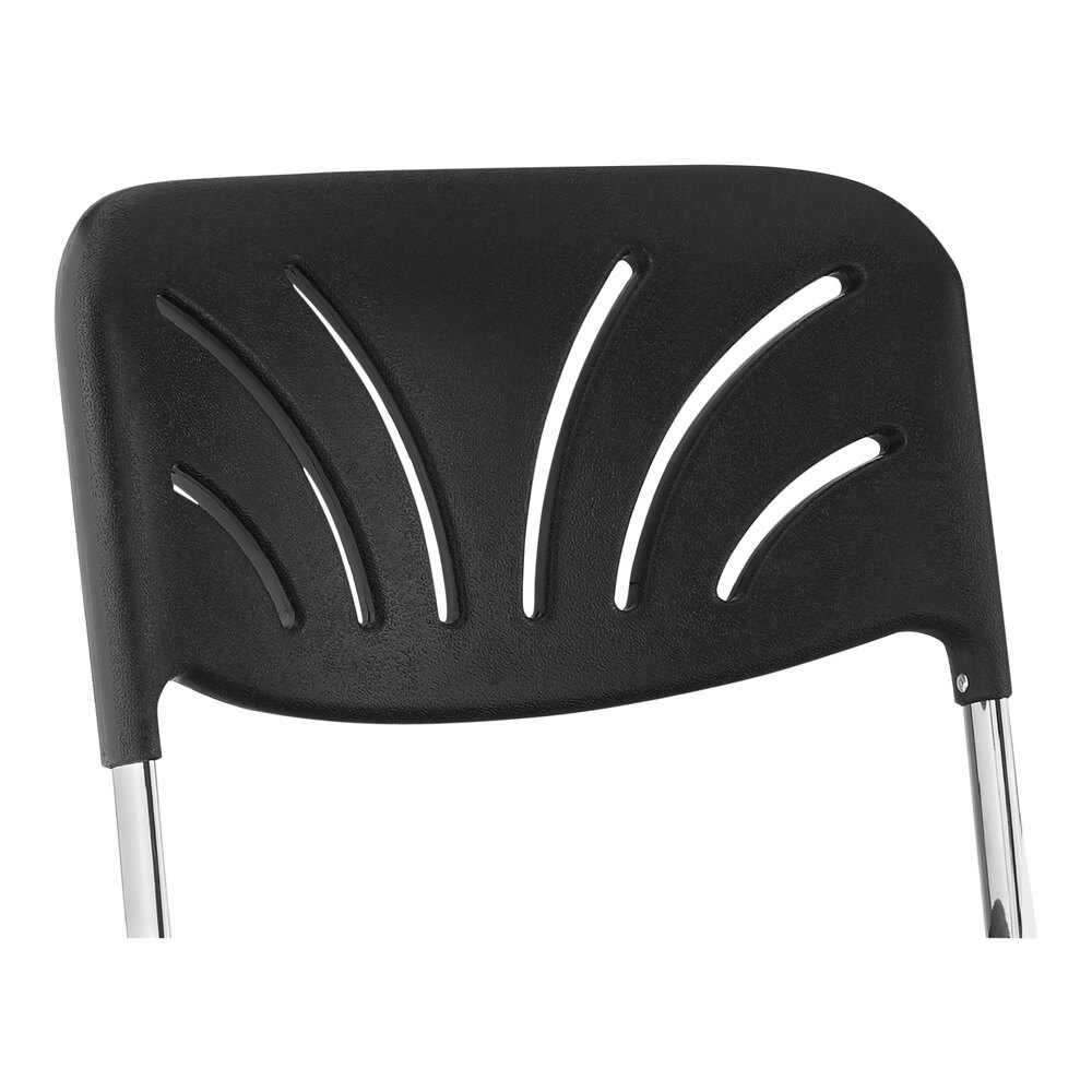 National Public Seating Black Polypropylene Backrest for Elephant Z-Stool
