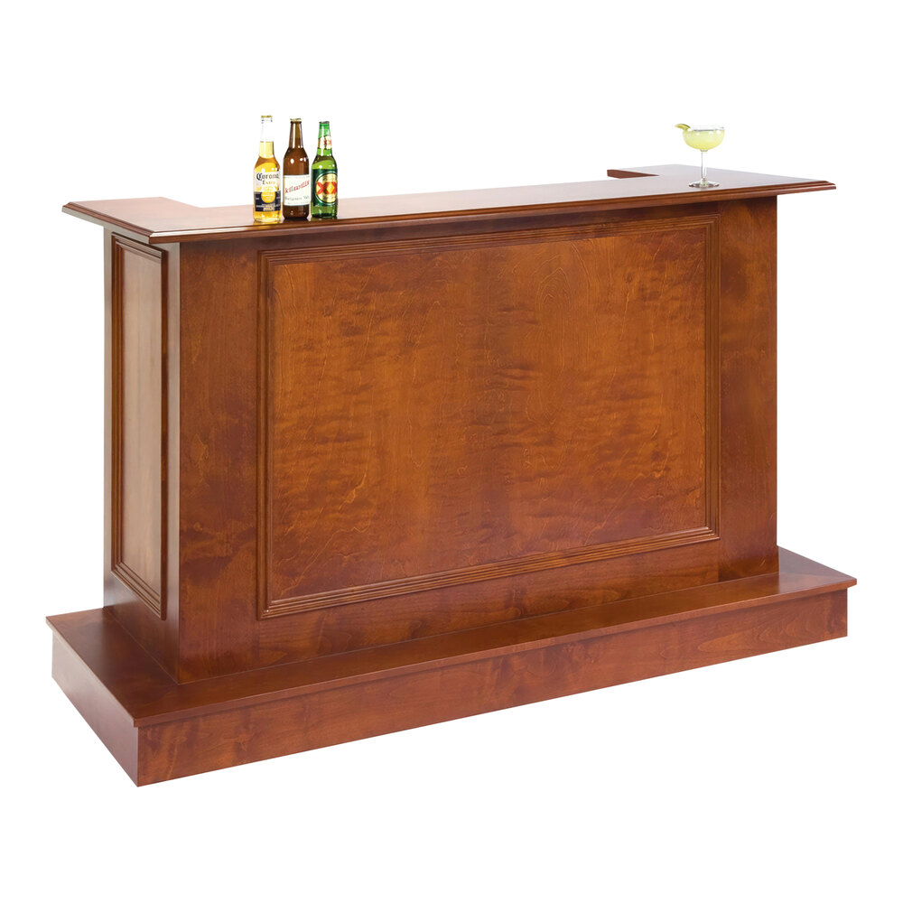 Lakeside 7662403 Rivage 6' Portable Bar with Antique Cherry Finish and ...
