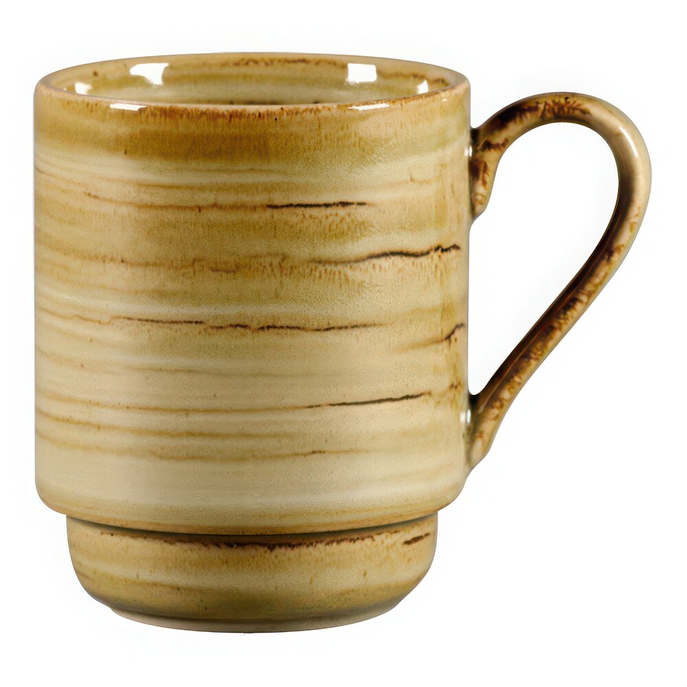 RAK Porcelain Rakstone Spot 10.15 oz. Stackable Garnet Porcelain Mug ...