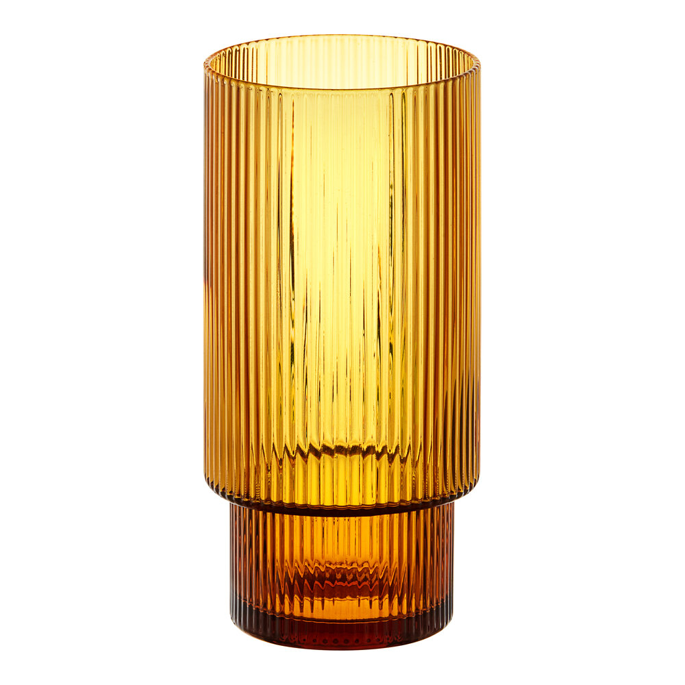 Acopa Lore 13 oz. Amber Highball Glass - Sample