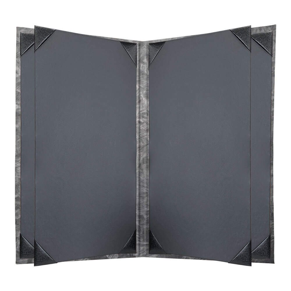 H. Risch, Inc. MET-6V Steel Brushed Metallic 8 1/2" x 14" Customizable ...