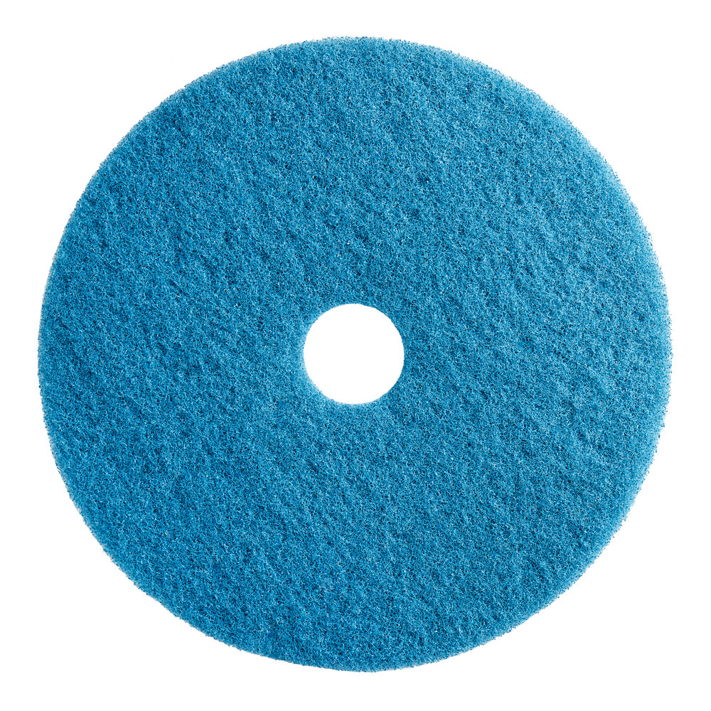 Lavex 20" Blue Cleaning Floor Machine Pad - 5/Case