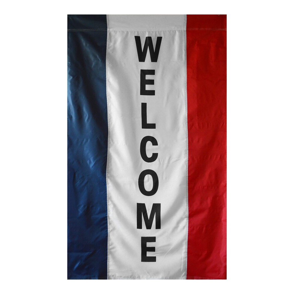Valley Forge 3' x 5' Polyester Vertical Welcome Flag
