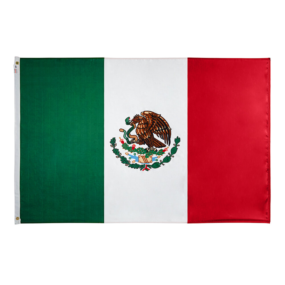 Valley Forge 4' x 6' Nylon Mexico Flag