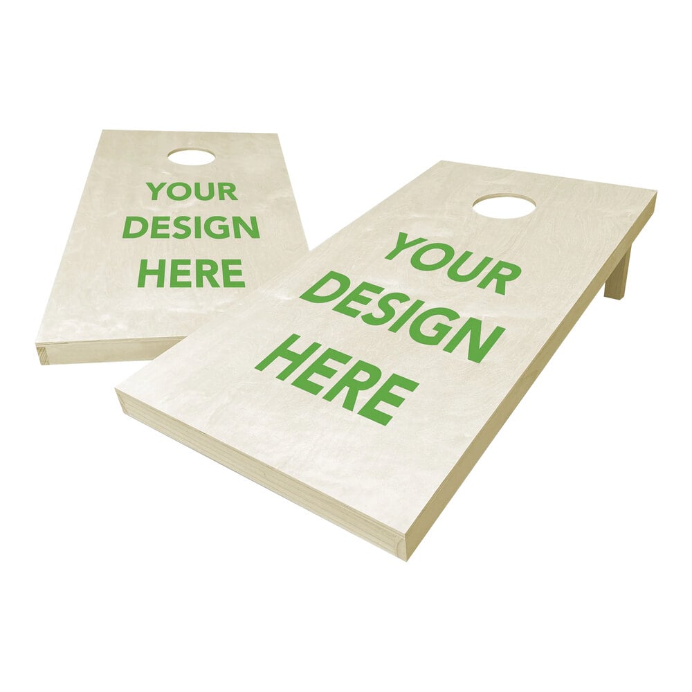 Customizable Regulation Cornhole Set - WebstaurantStore